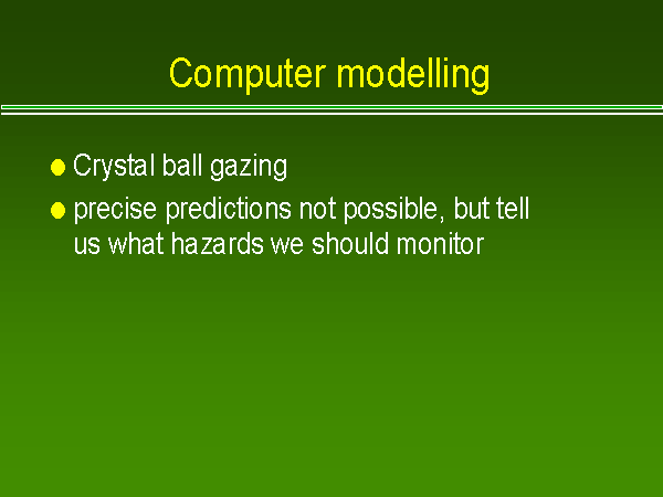 Computer modelling