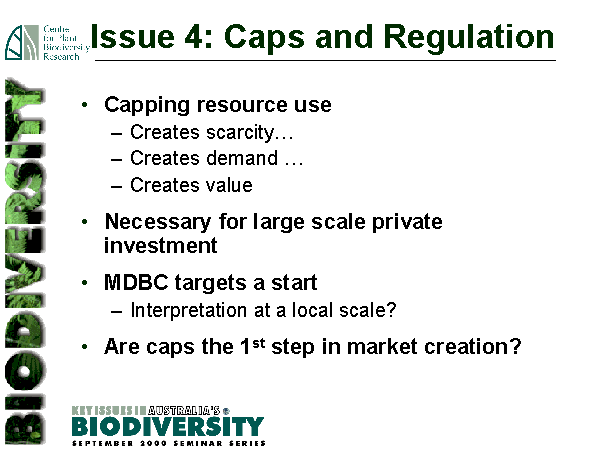 Issue 4: Caps and Regulation